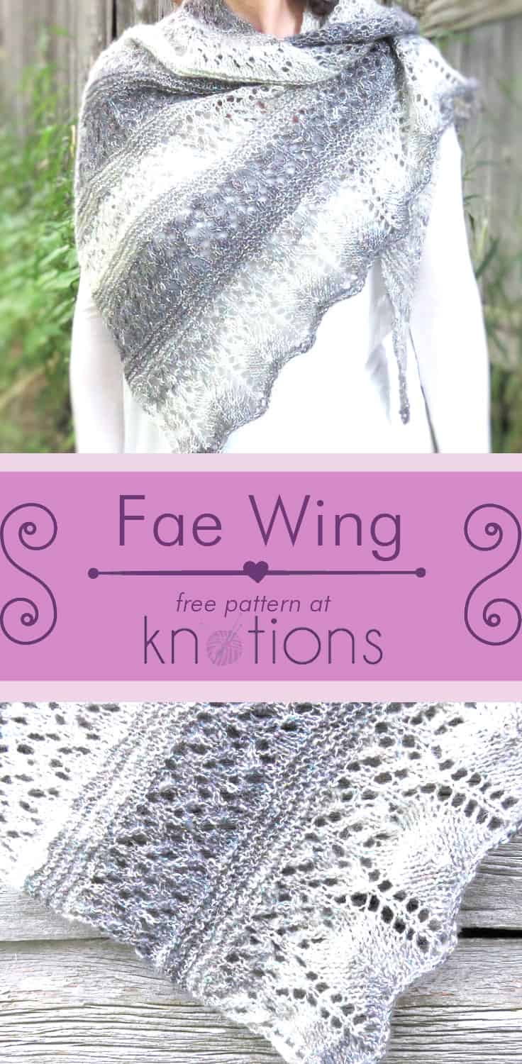 Fae Wing Shawl - Knotions Magazine