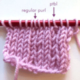[tutorial] Purl through Back Loop (ptbl) - knotions