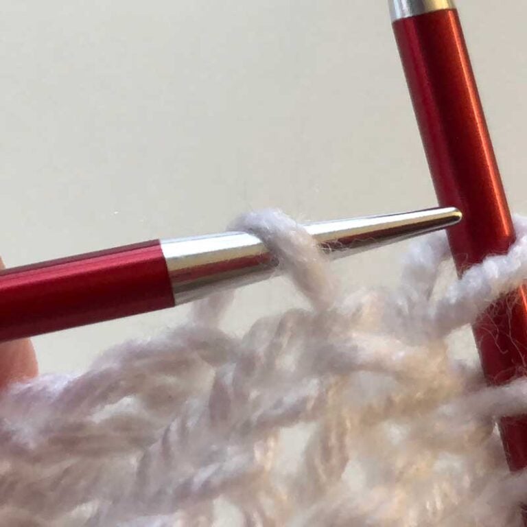 Pick Up Twisted Stitches for a Heel Flap - Knotions Magazine