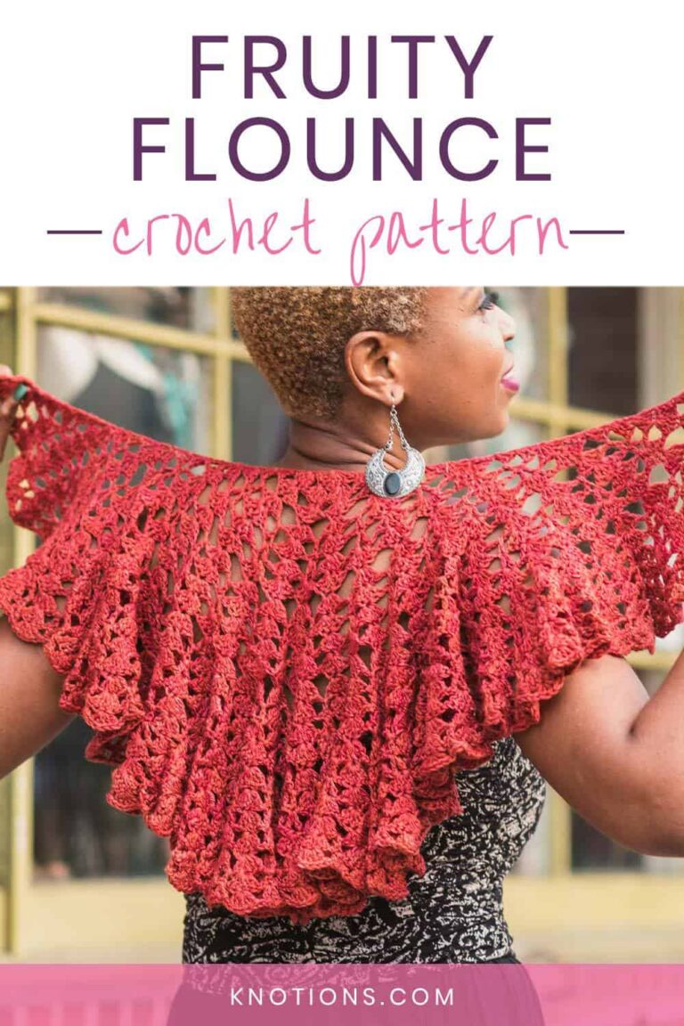 Fruity Flounce Shawl - Knotions Magazine