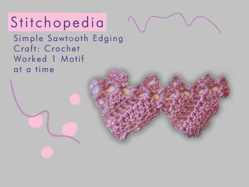 Simple Sawtooth Edging - Knotions Magazine