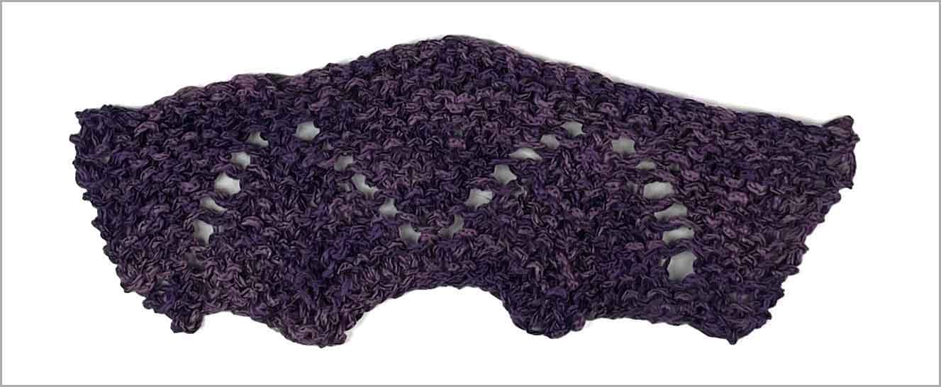 Cockleshell Lace (garter stitch) - Knotions Magazine
