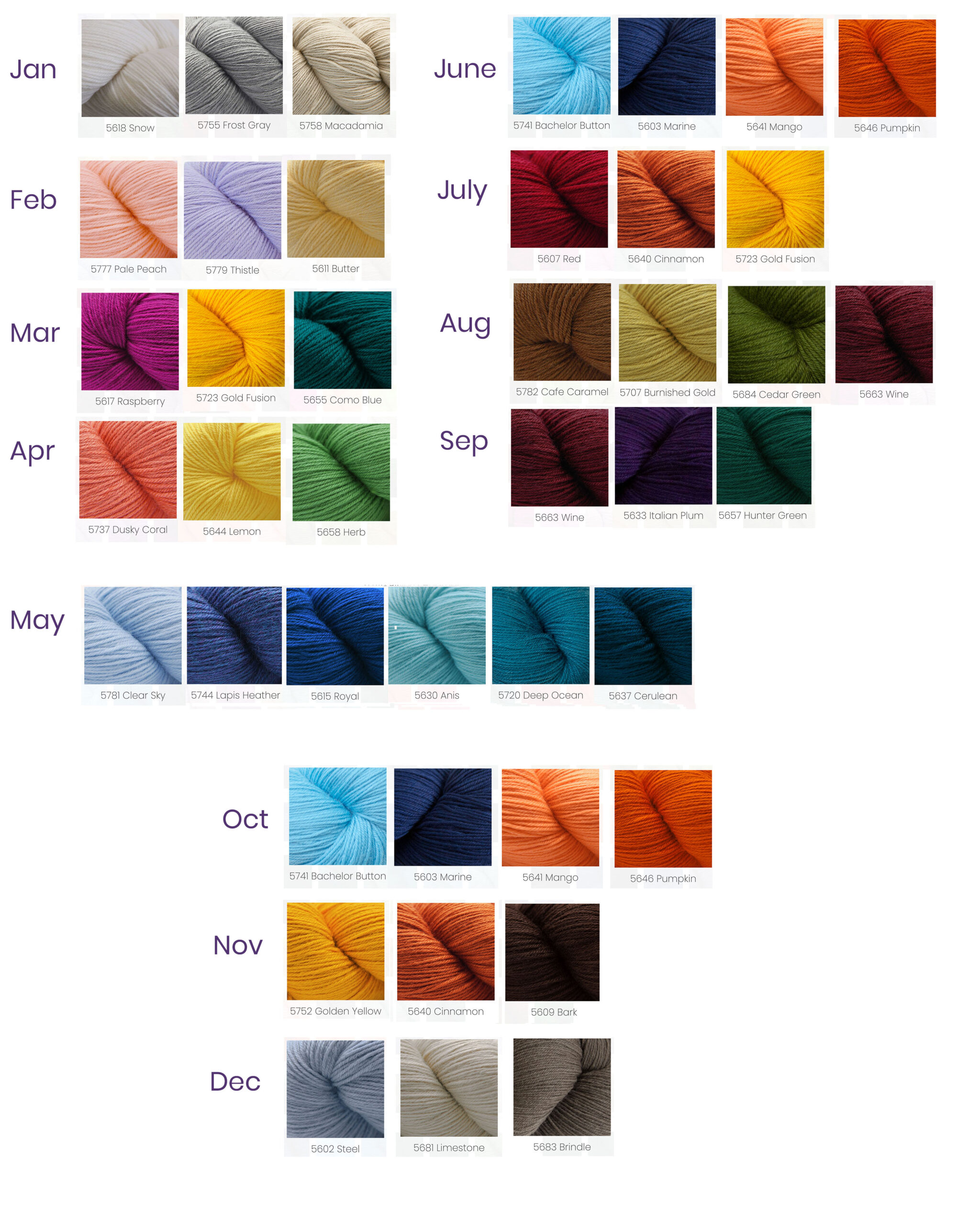 Year of Color 2026 - Free Knitting & Crochet Patterns | Knotions